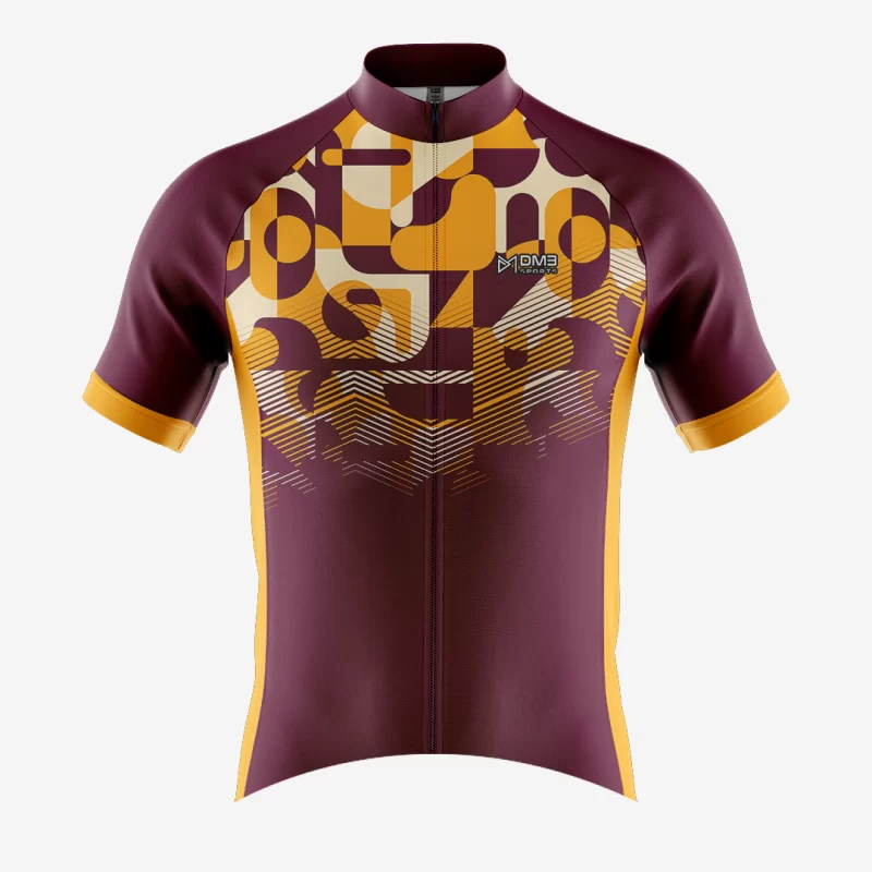 Mens Cycling Maroon Swift Jersey - DM3 Sports Wear