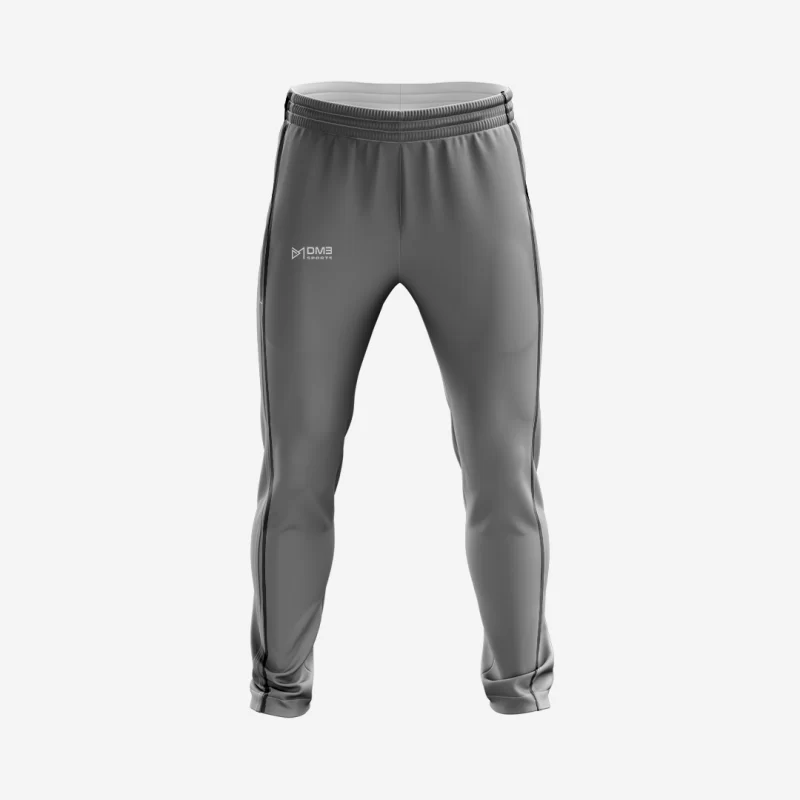 Mens Cricket Grey Track Pants - DM3 Sports Wear