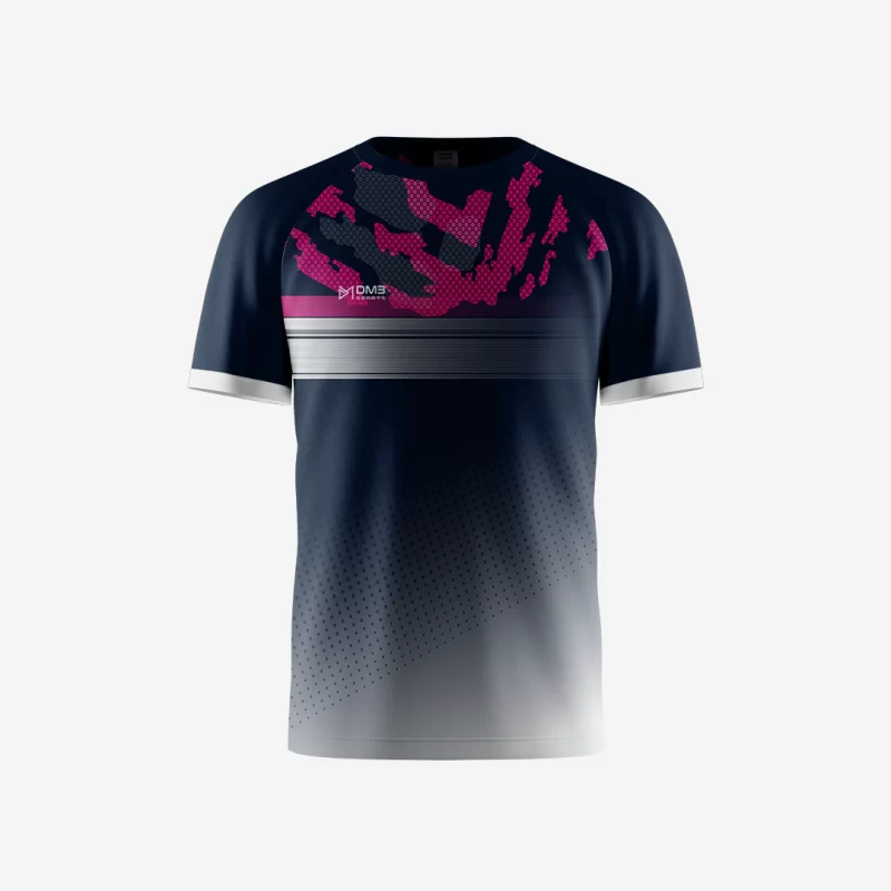 Navy Blue Ether Men Tennis Tshirt - DM3 Sports Wear
