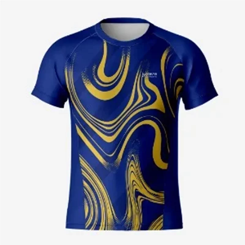 Blue RunX Velvet Men Running Jersey - DM3 Sports Wear
