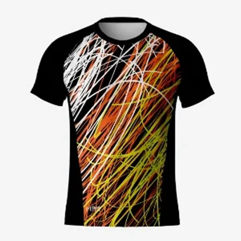 Black RunX Nova Men Running Jersey - DM3 Sports Wear