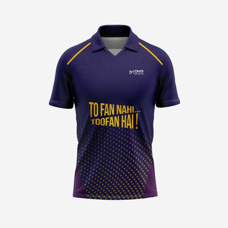 Customized Cricket KKR Fans Jersey - DM3 Sports Wear